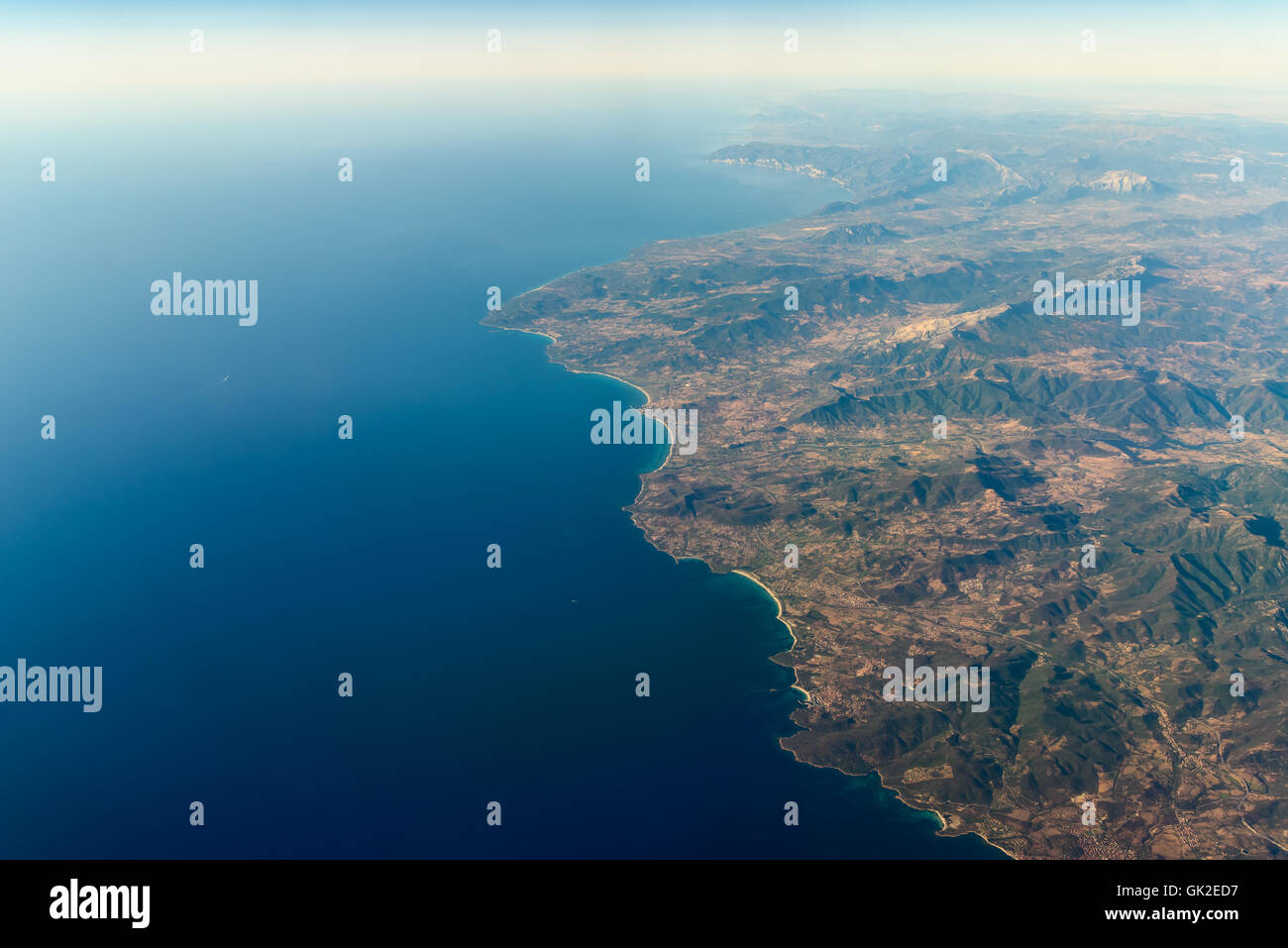 High Altitude Photo Of Planet Earth Horizon Stock Photo - Alamy