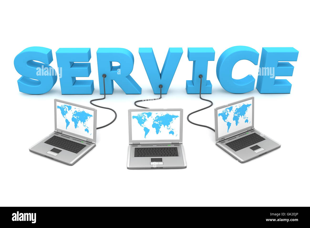 blue service word Stock Photo - Alamy