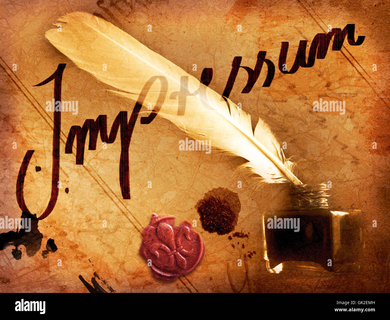 Text imprint hi-res stock photography and images - Alamy