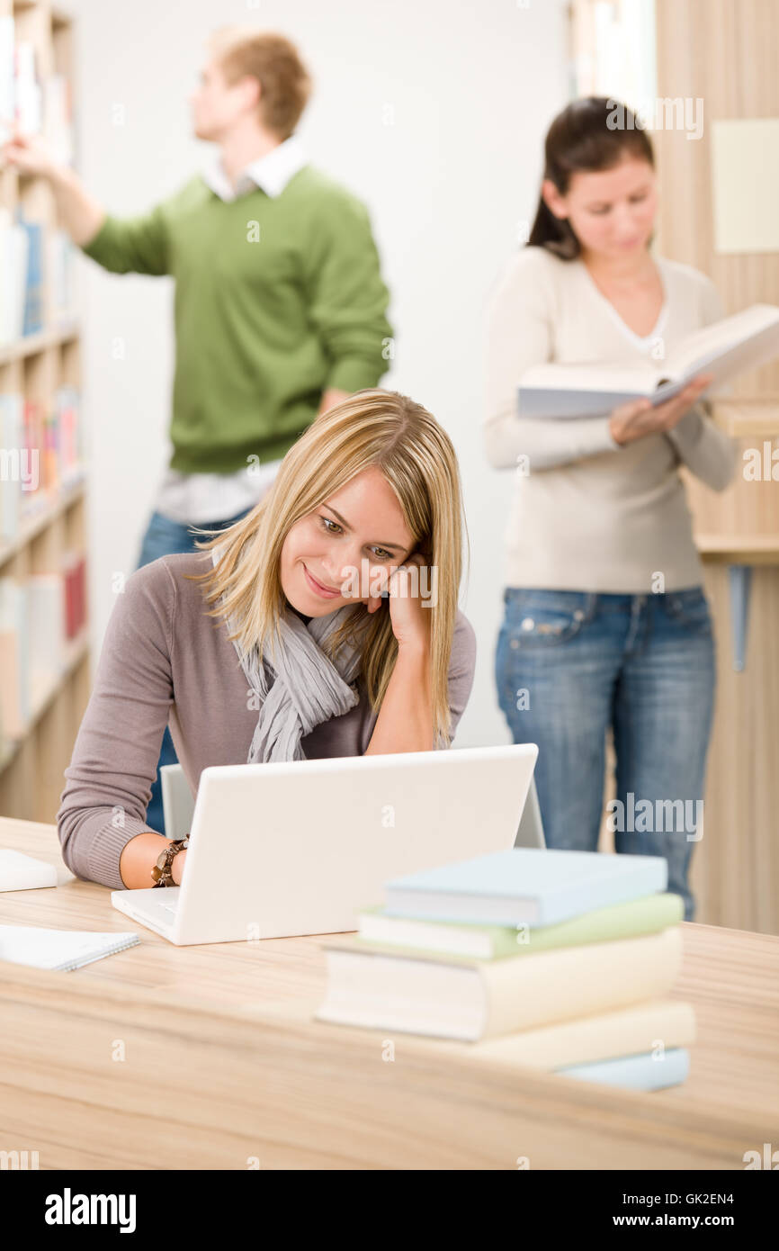 woman study laptop Stock Photo - Alamy