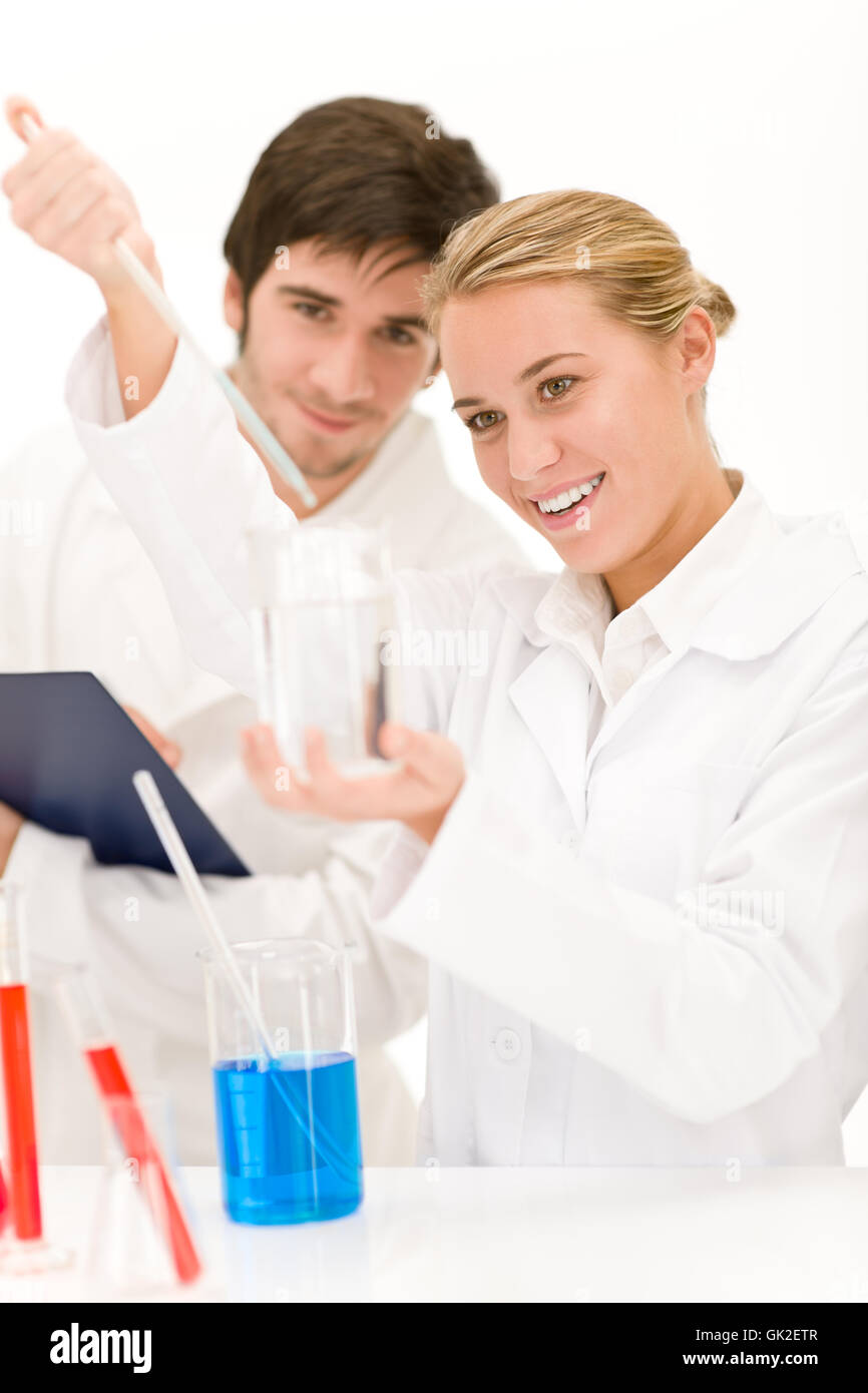 woman experiment research Stock Photo - Alamy