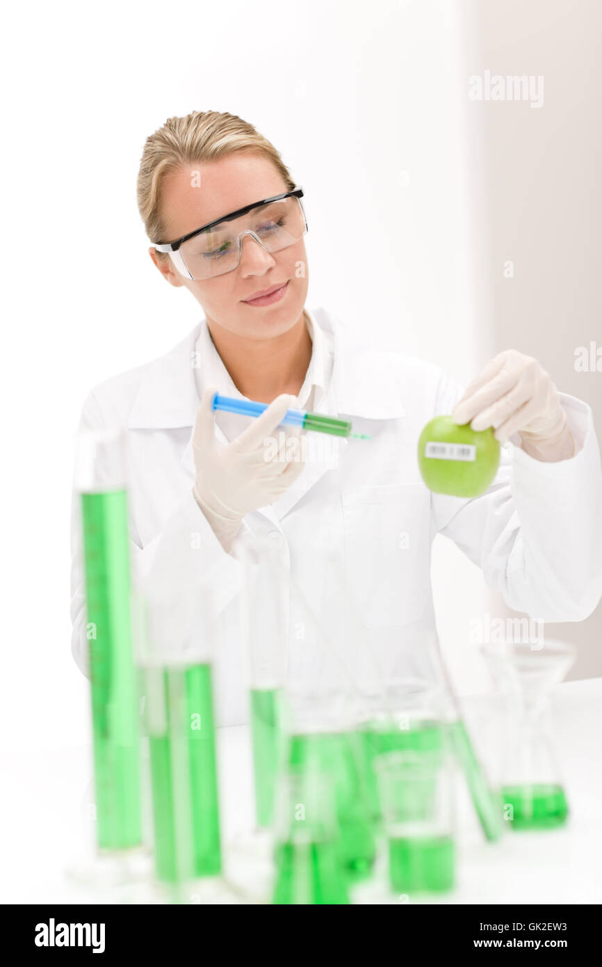 woman experiment research Stock Photo - Alamy