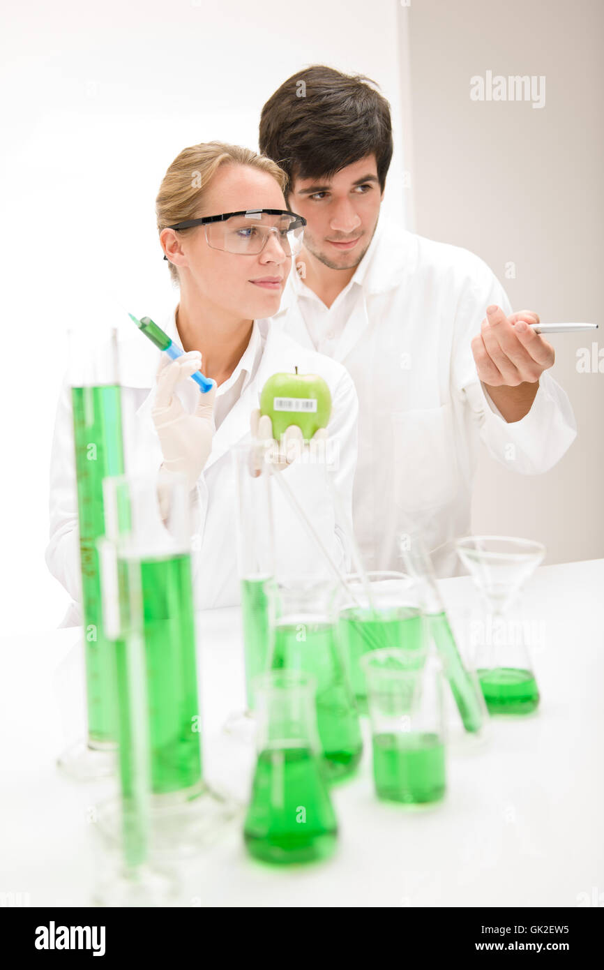 woman experiment research Stock Photo - Alamy