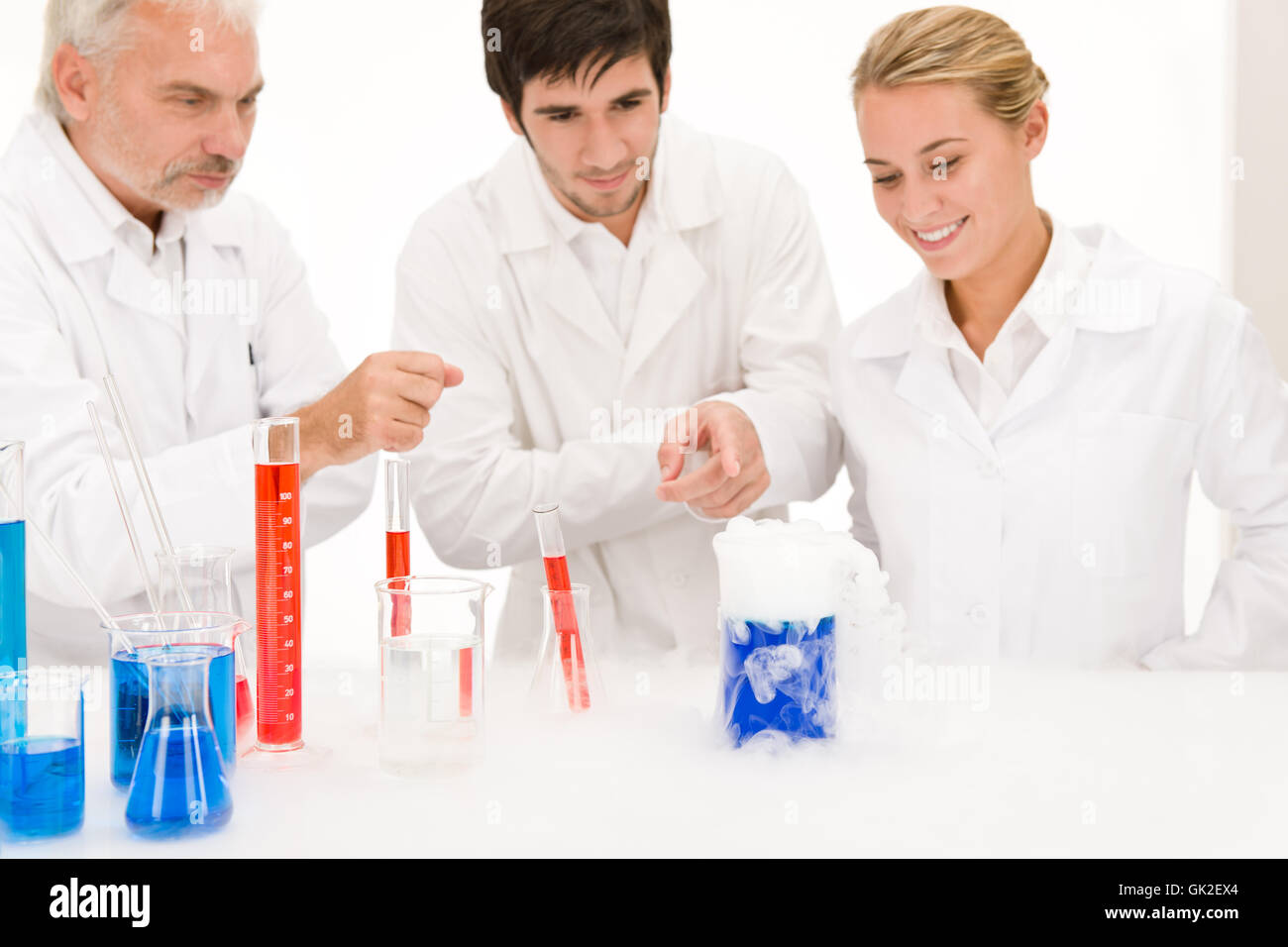 woman experiment research Stock Photo - Alamy
