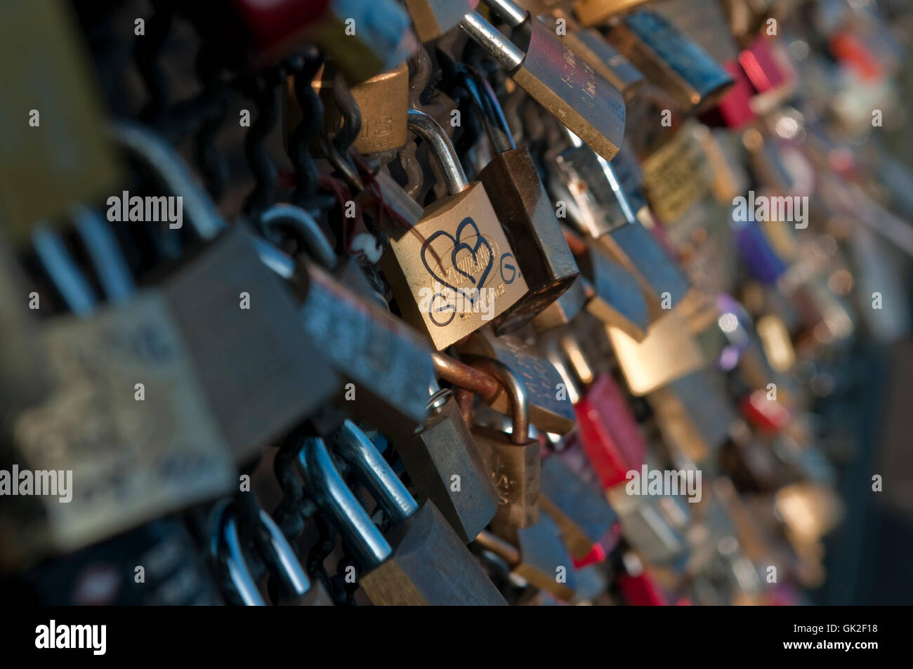 Coloured love locks hi-res stock photography and images - Alamy