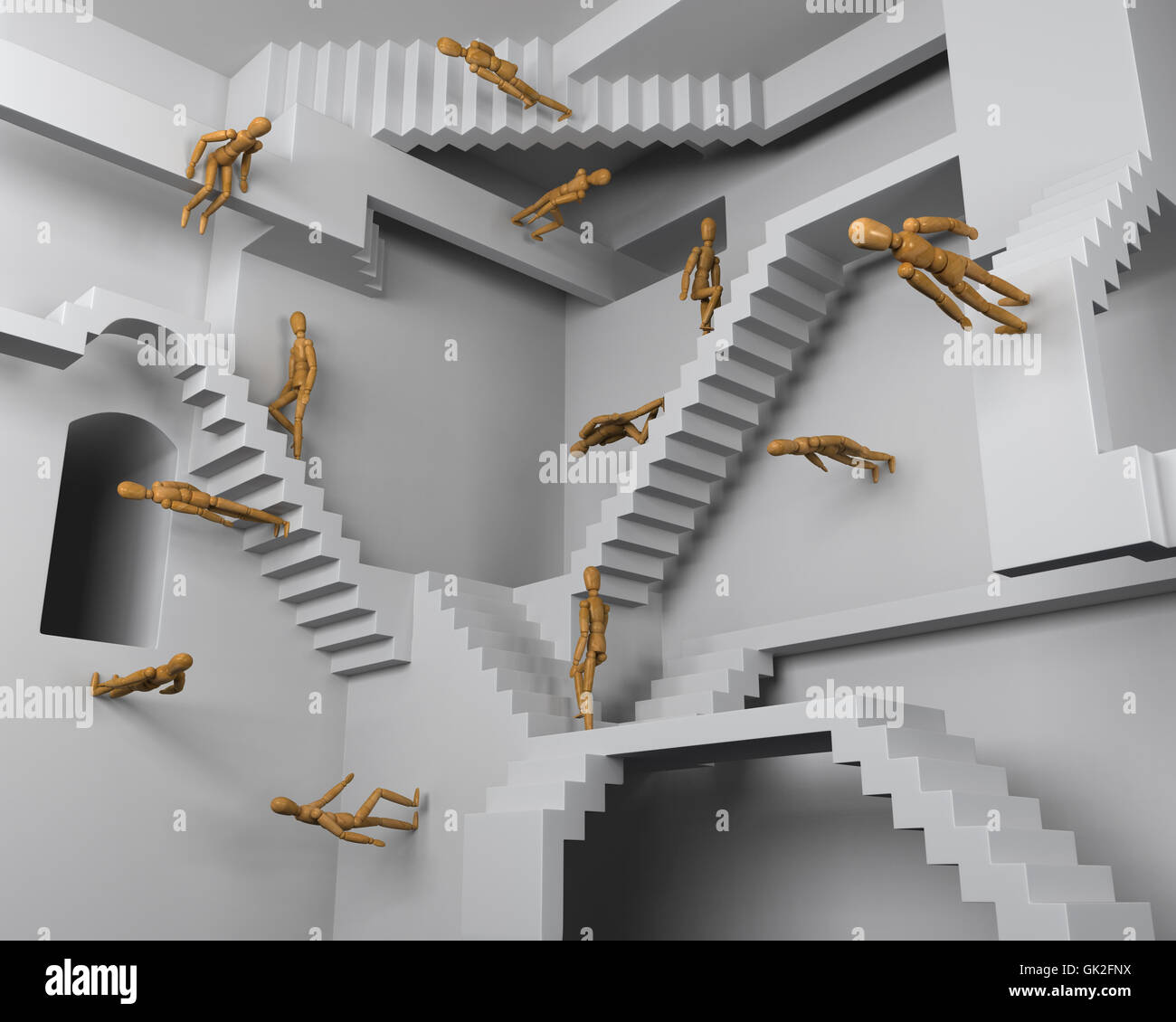 Stairwell figure hi-res stock photography and images - Alamy