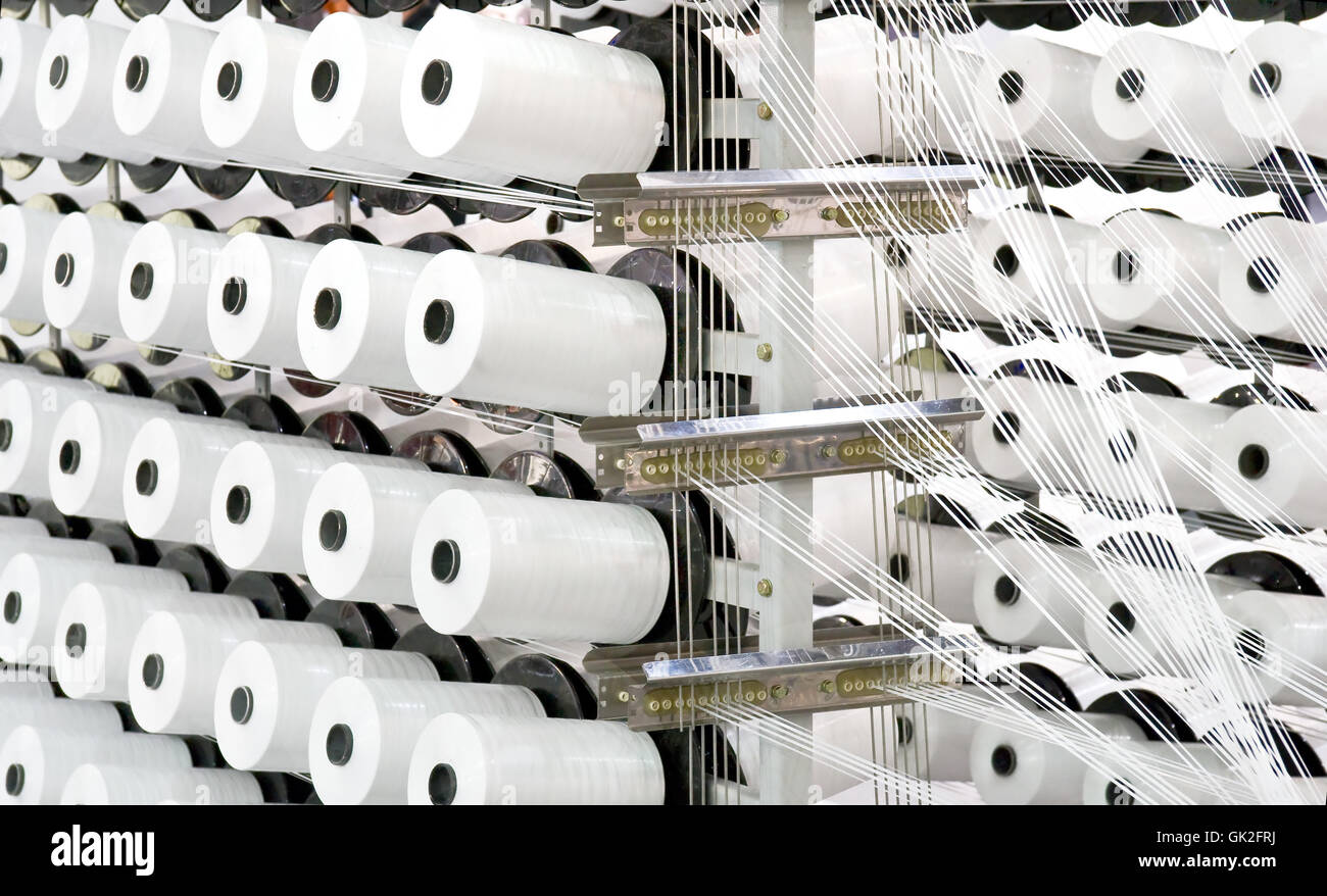 weave spin textile Stock Photo - Alamy