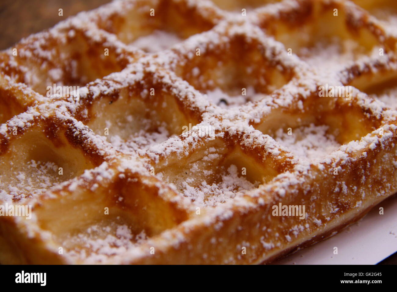 waffle in closeup Stock Photo - Alamy