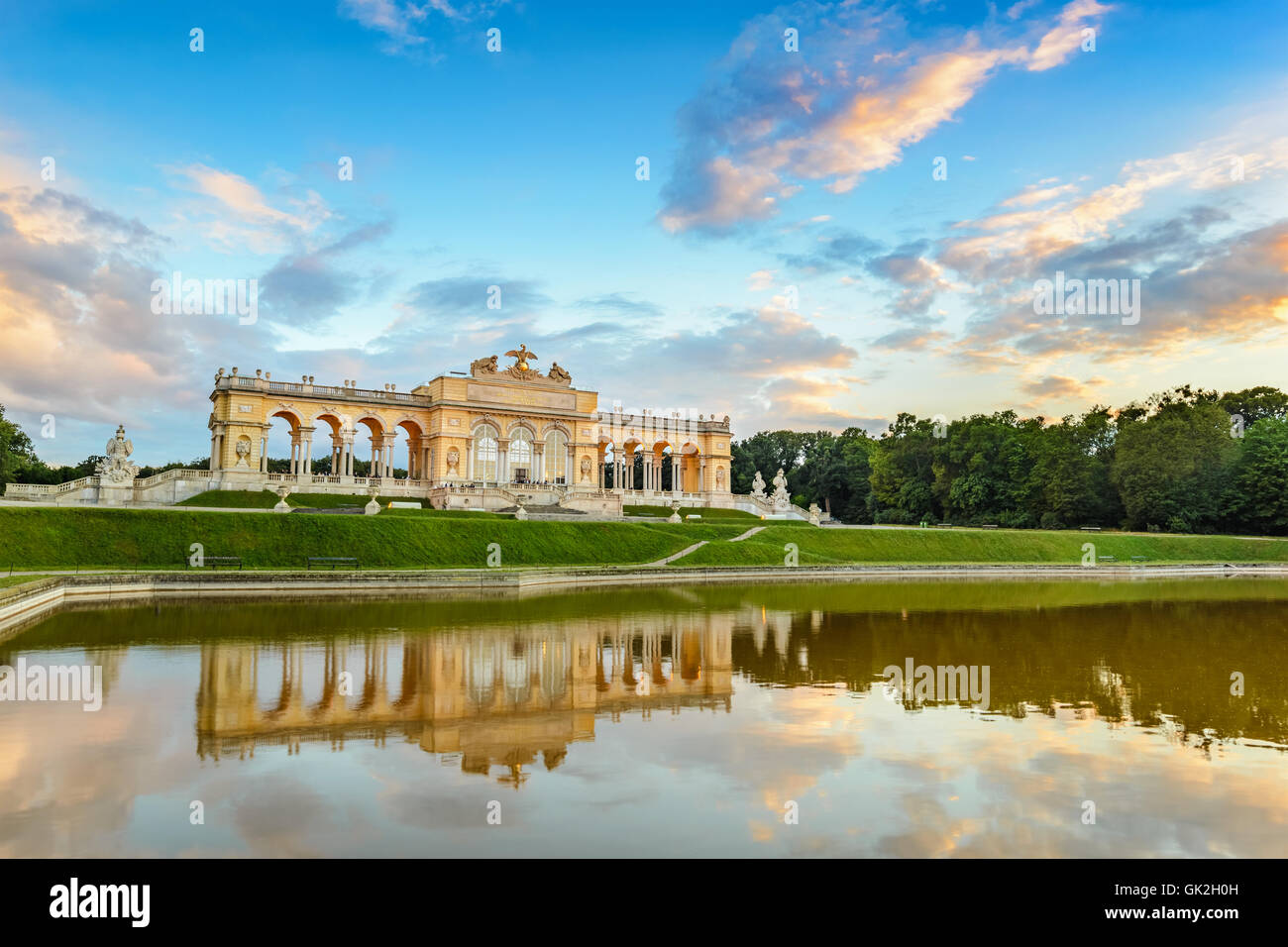 Sunset at Vienna, Austria Stock Photo - Alamy