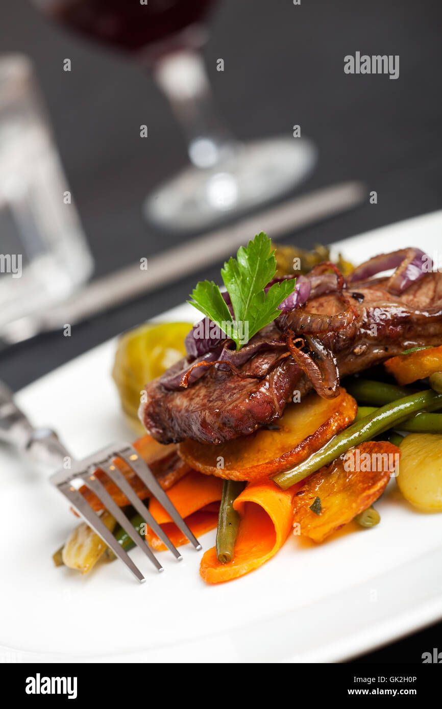 vegetable steak grilled Stock Photo - Alamy