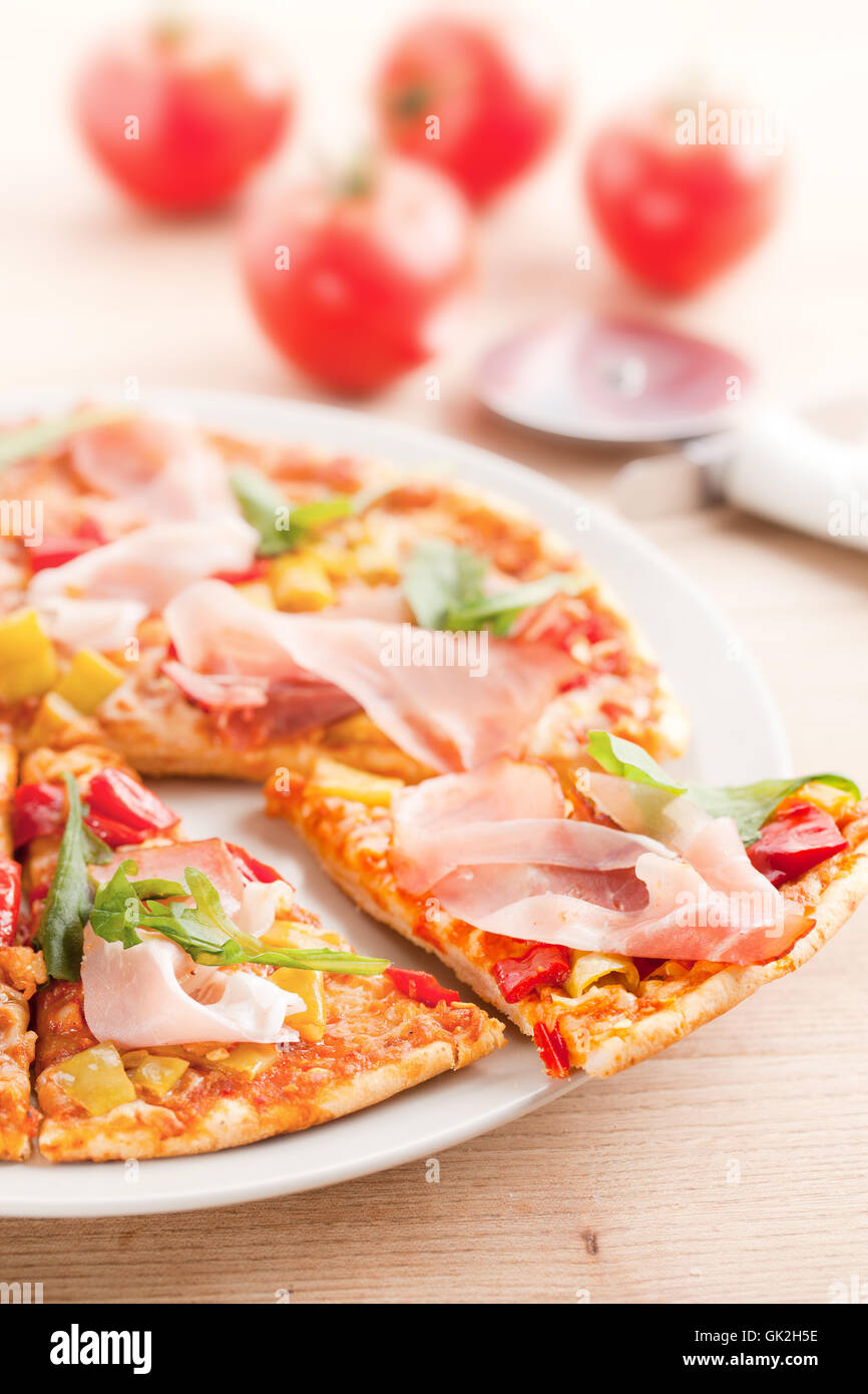 food aliment pizza Stock Photo - Alamy