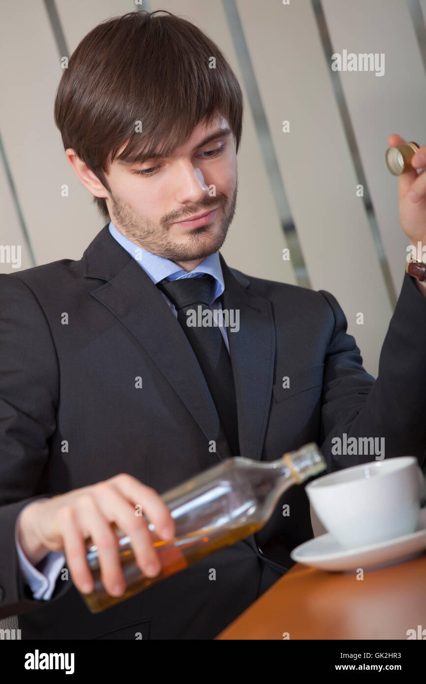 office desk drink Stock Photo - Alamy