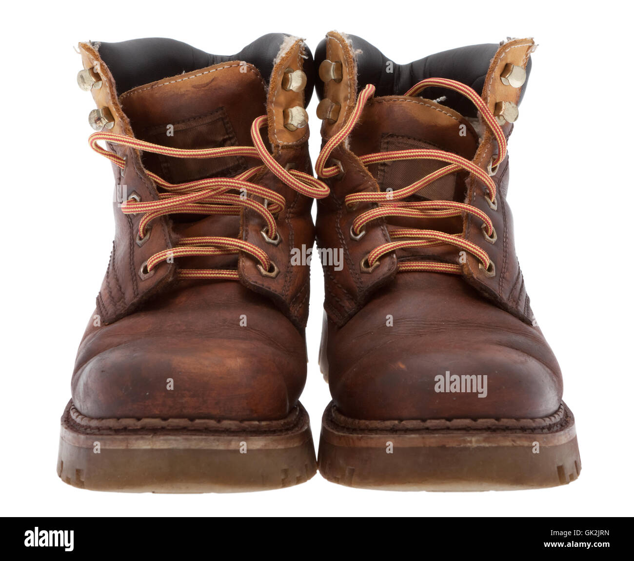 Pair old work boots hi-res stock photography and images - Alamy