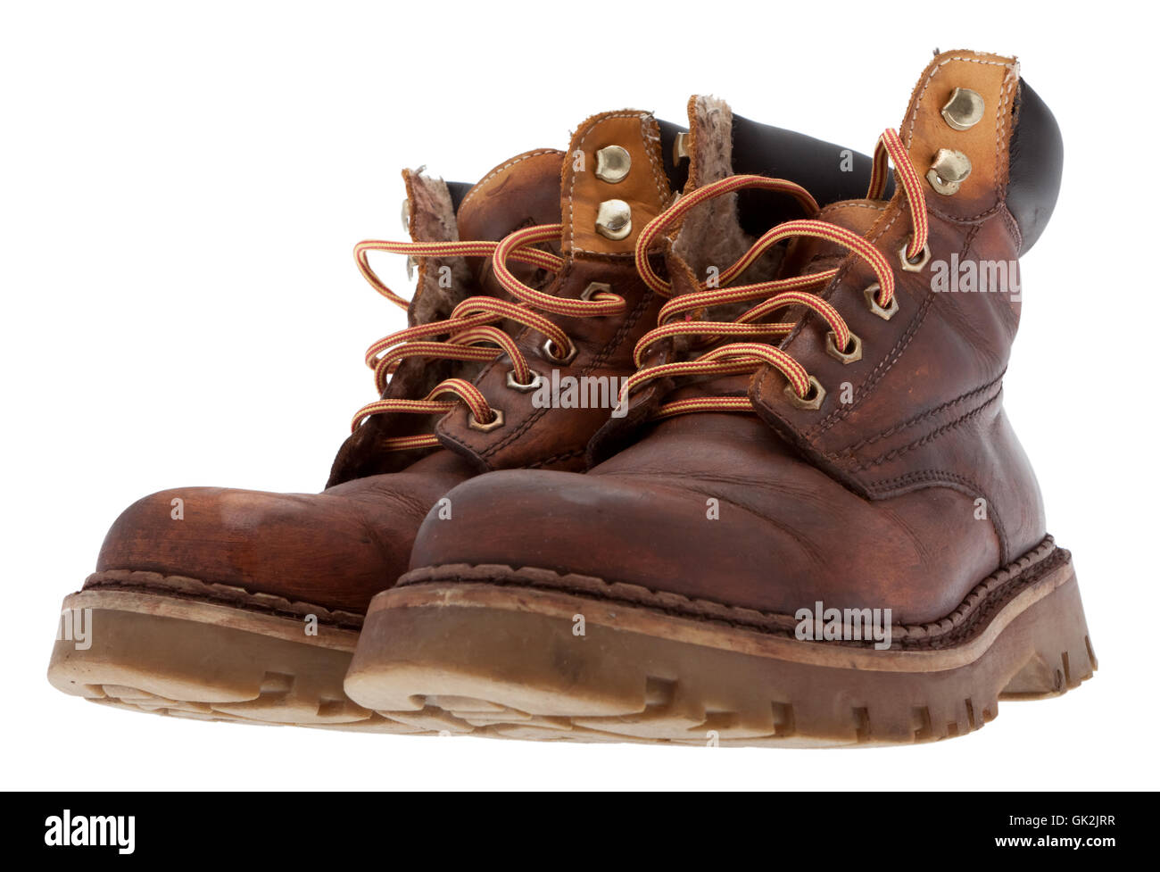 Pair old work boots hi-res stock photography and images - Alamy