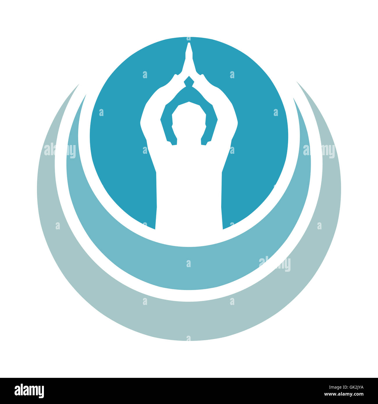 aum prayer symbol in blue Stock Photo - Alamy