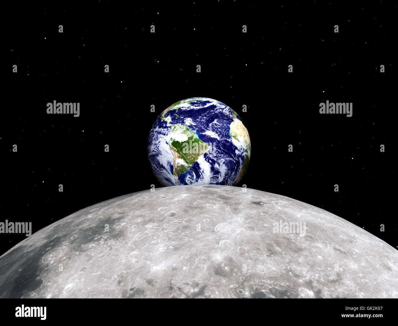 moon and earth Stock Photo - Alamy