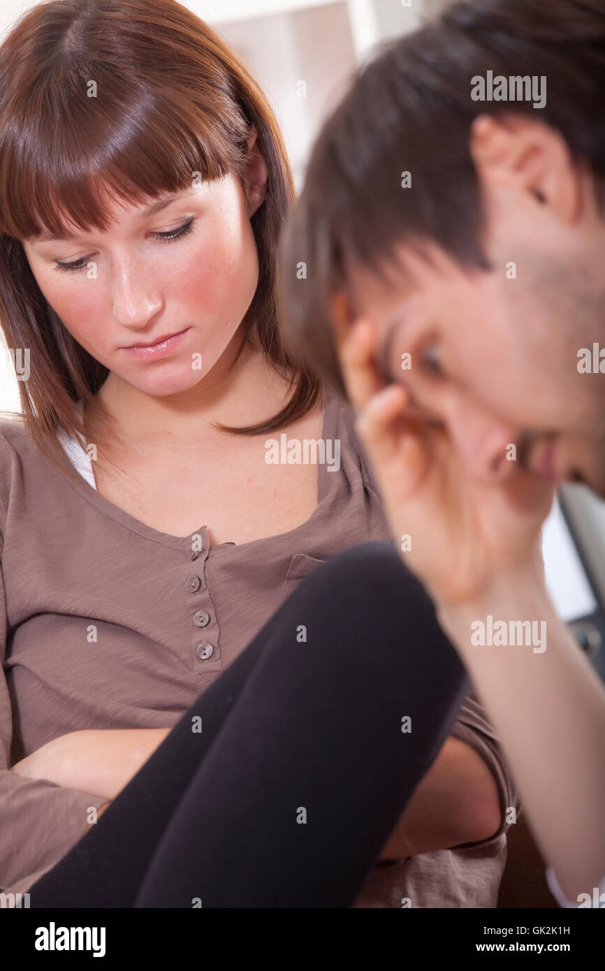 woman conflict sad Stock Photo - Alamy