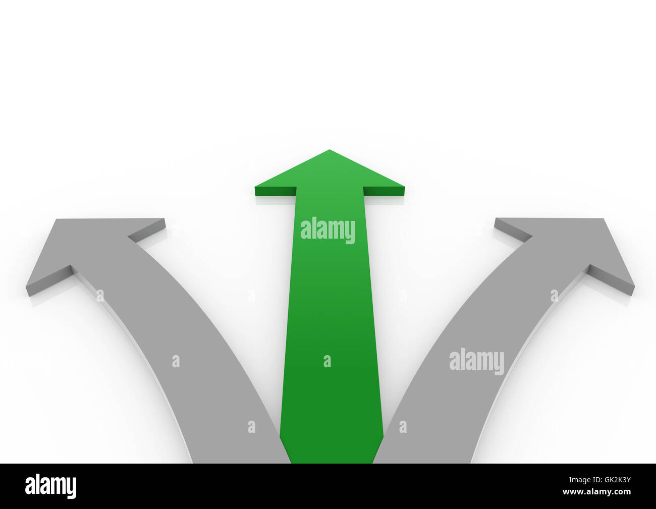 green direction junction Stock Photo - Alamy