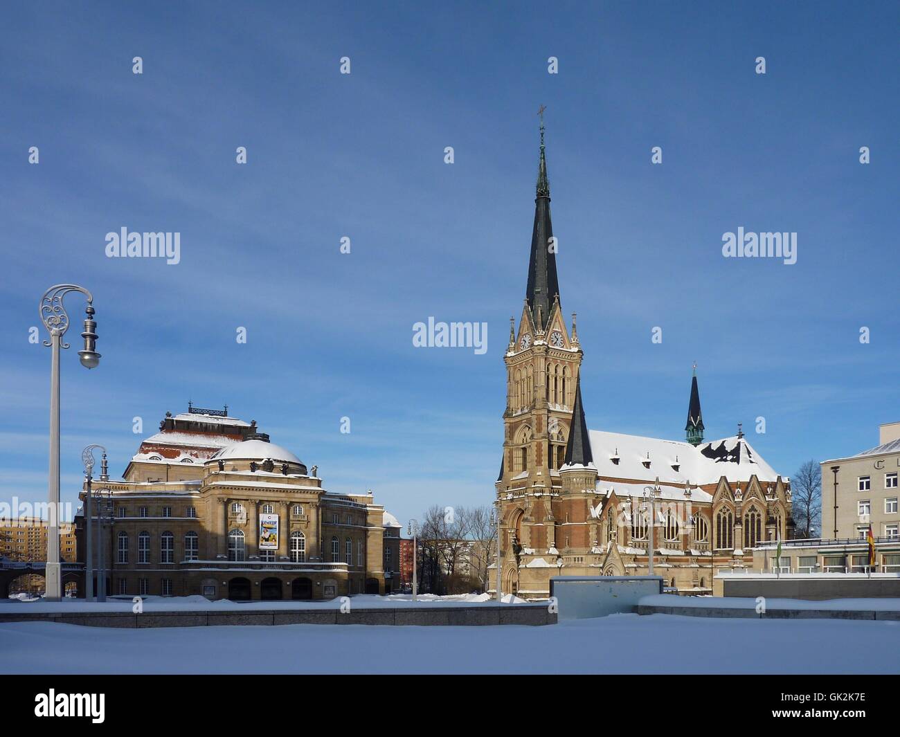 blue winter opera Stock Photo - Alamy