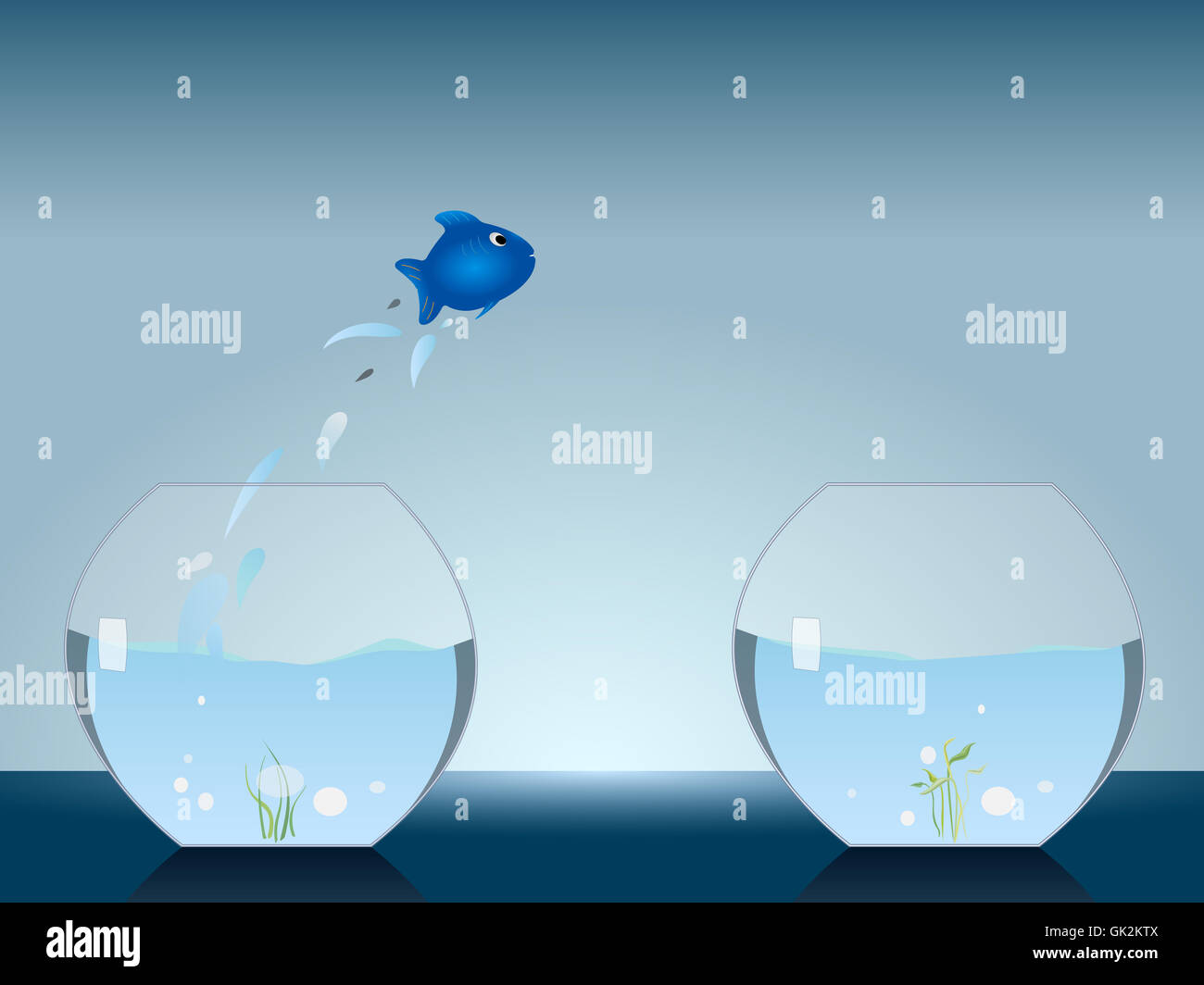 Fish jumping out of bowl hi-res stock photography and images - Alamy