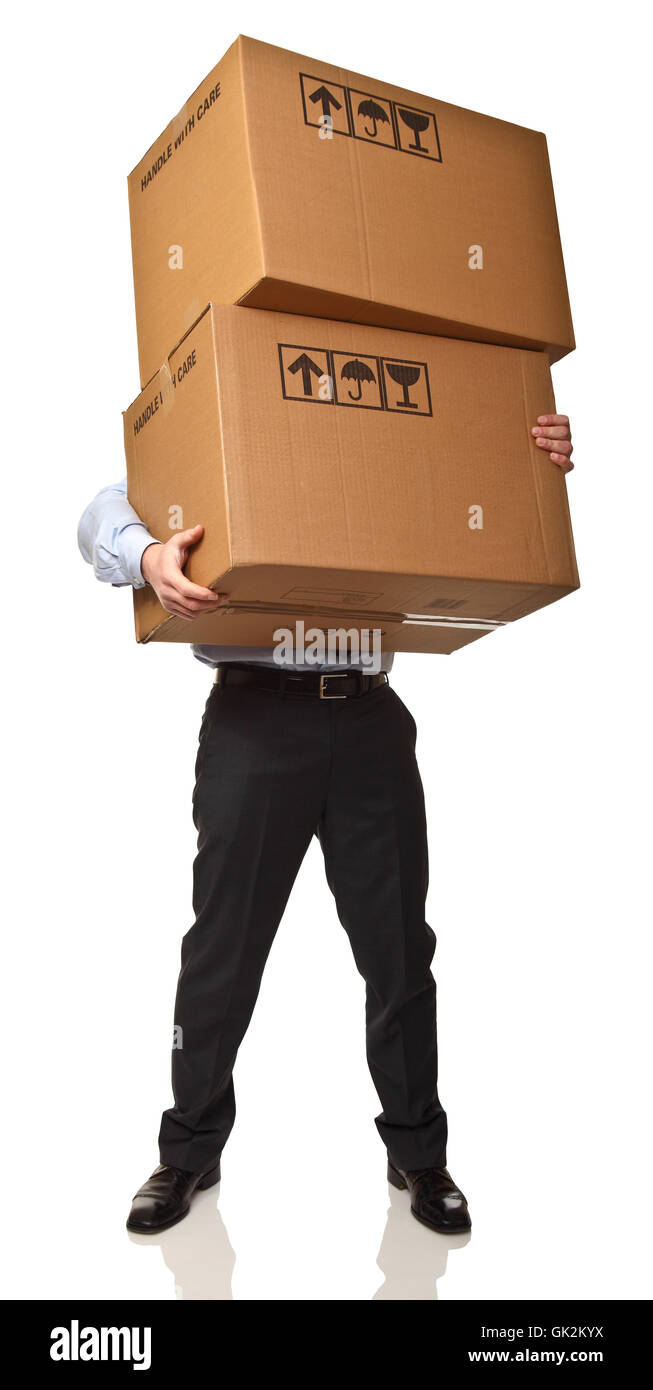 isolated box boxes Stock Photo - Alamy