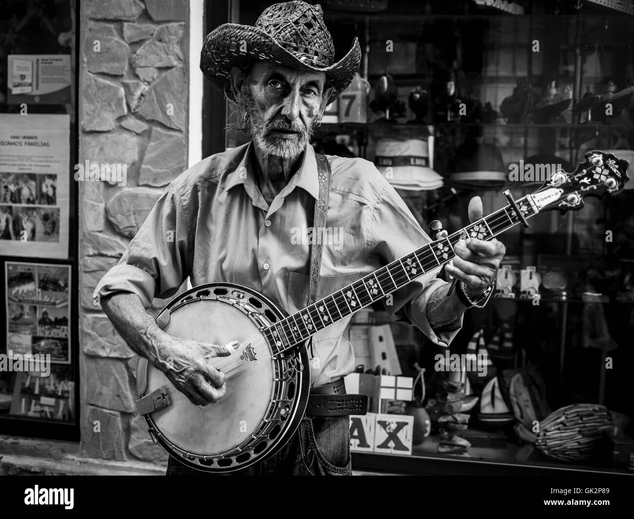 Banjo Black and White Stock Photos & Images - Alamy