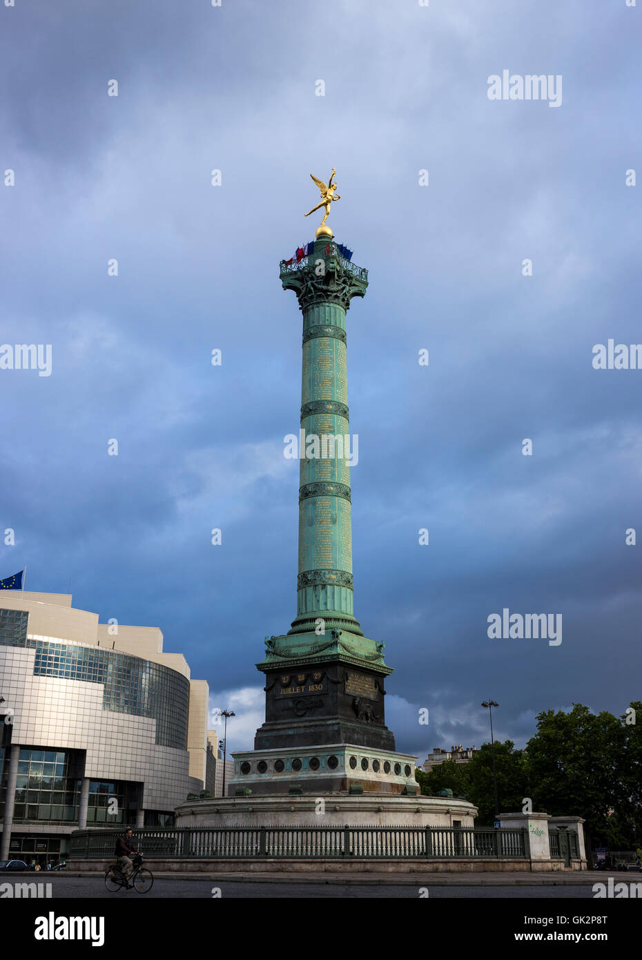 July Column in La Bastille Square, Paris, France Stock Photo - Alamy