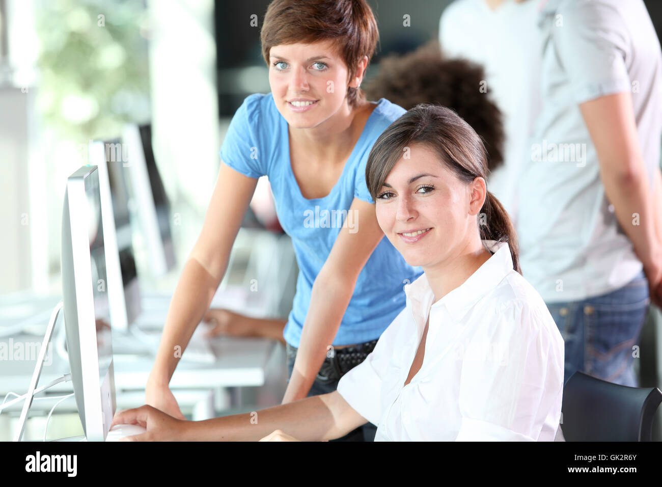 woman bank lending institution Stock Photo - Alamy