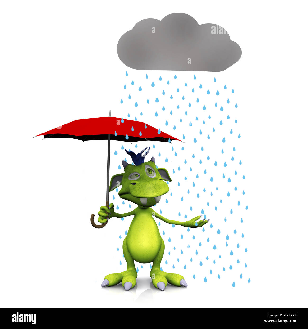 cloud umbrella monster Stock Photo - Alamy