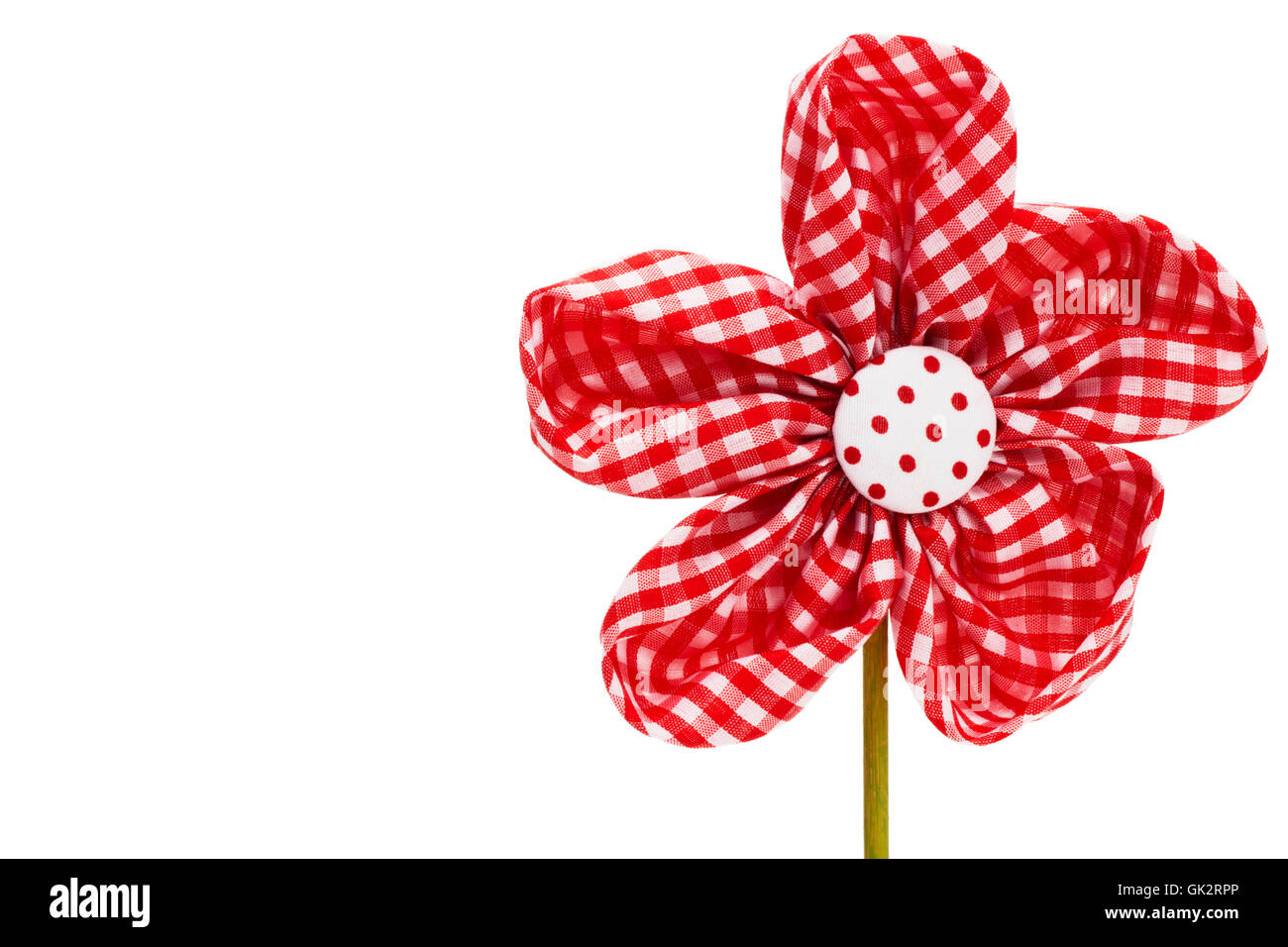 red fabric flowers bloom Stock Photo - Alamy