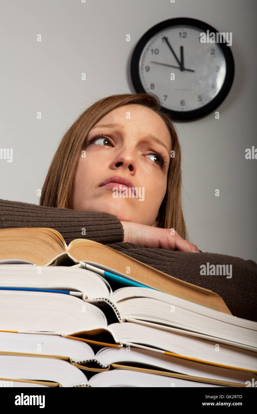 young student under pressure Stock Photo - Alamy