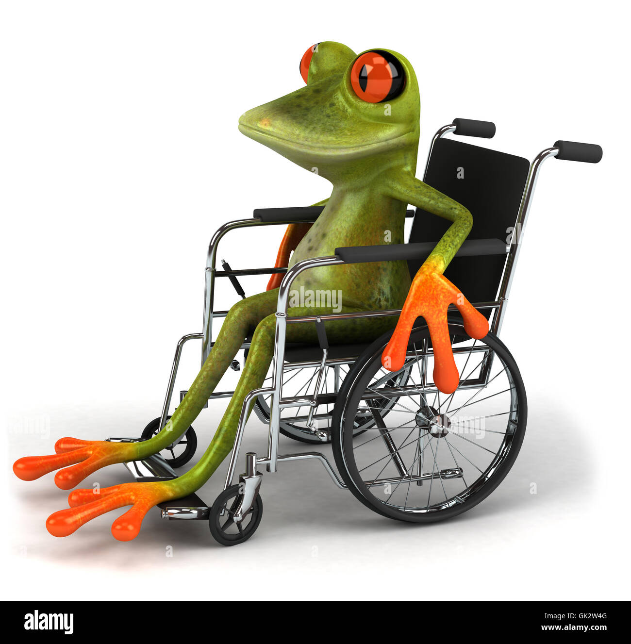 wheelchair animal frog Stock Photo - Alamy