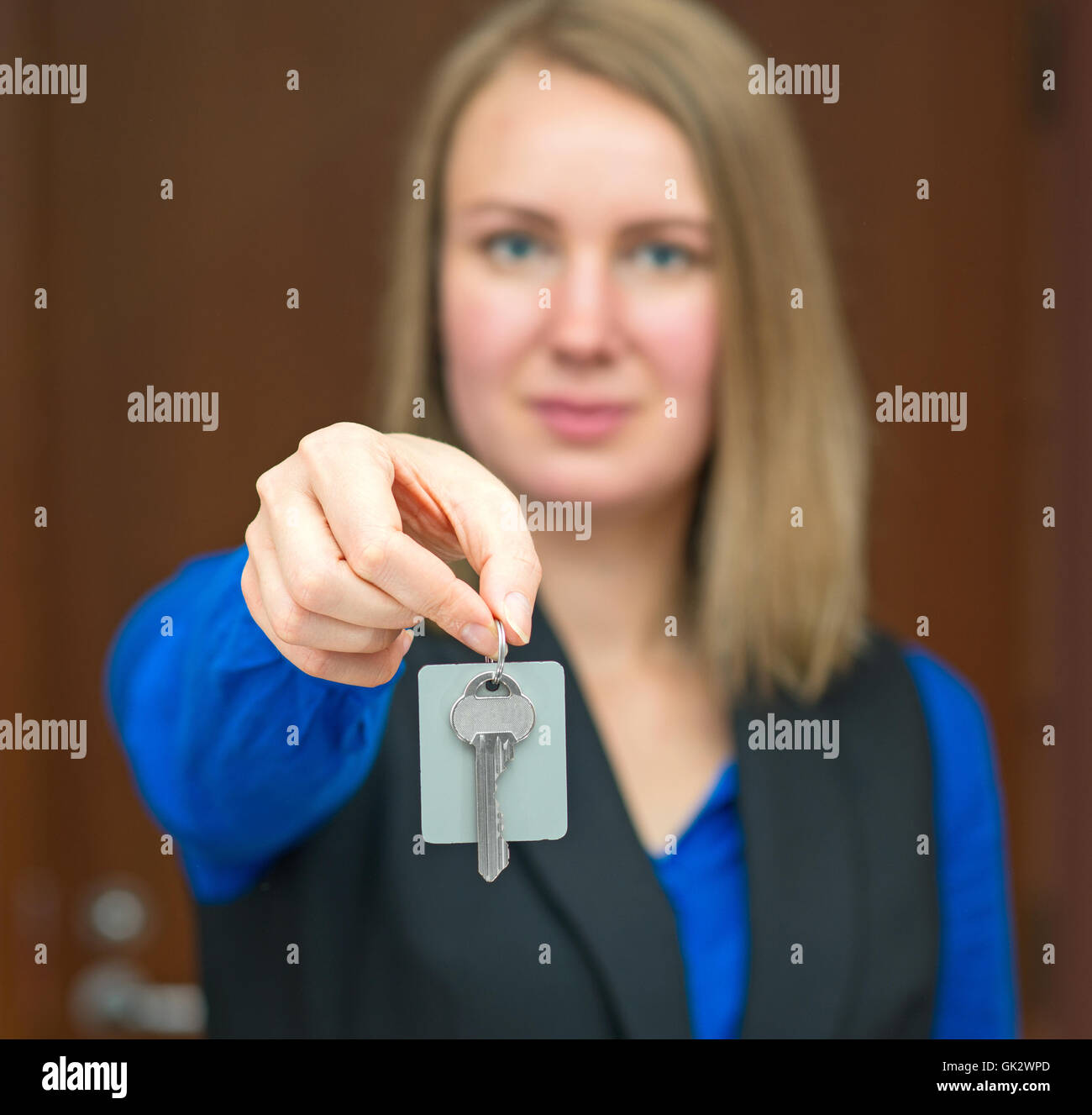 Portrait girl offering hand hi-res stock photography and images - Alamy