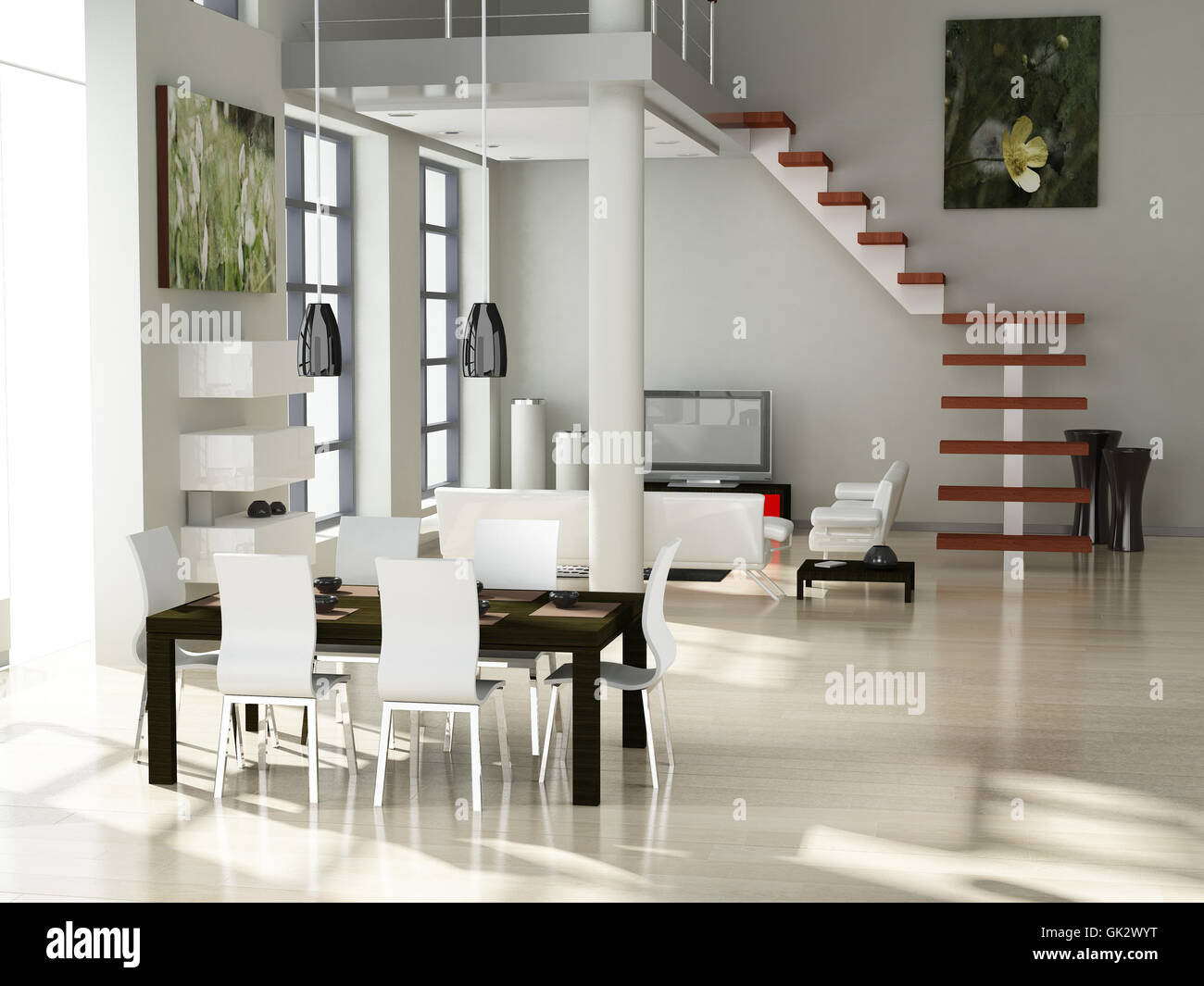 interior home house Stock Photo - Alamy