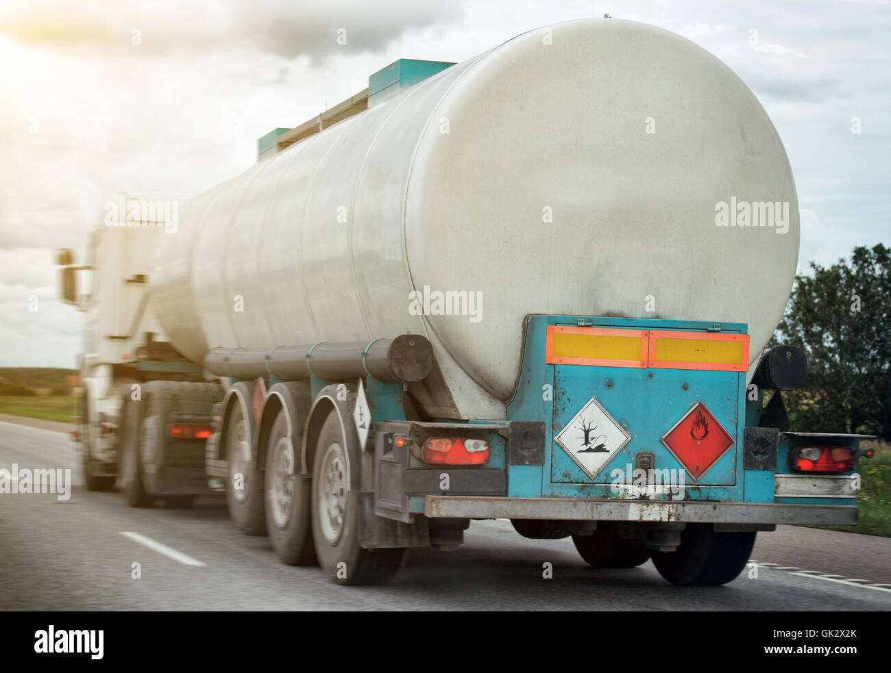 Tanker storage truck on highway hi-res stock photography and images - Alamy