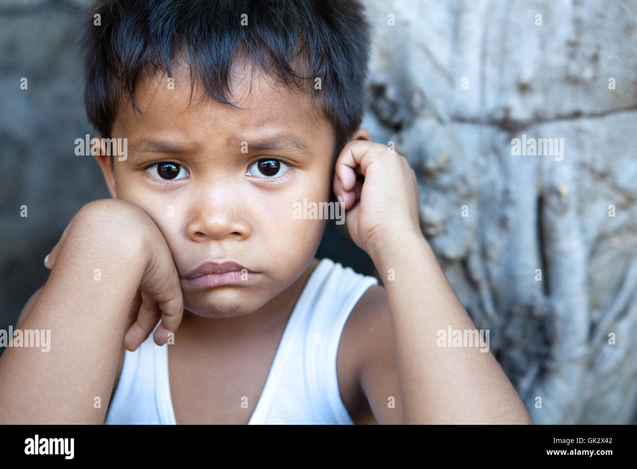 asia sad concern Stock Photo - Alamy