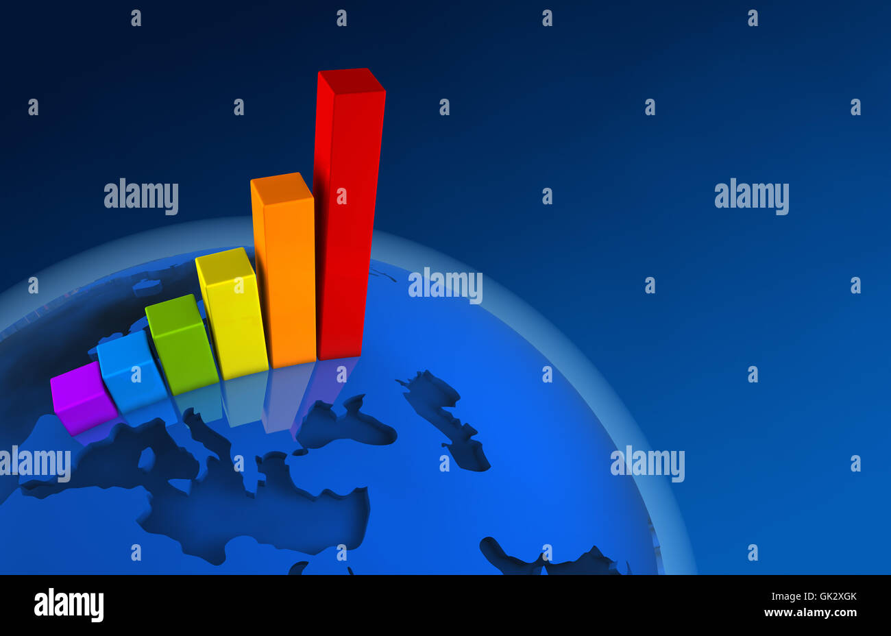 chart europe business dealings Stock Photo - Alamy