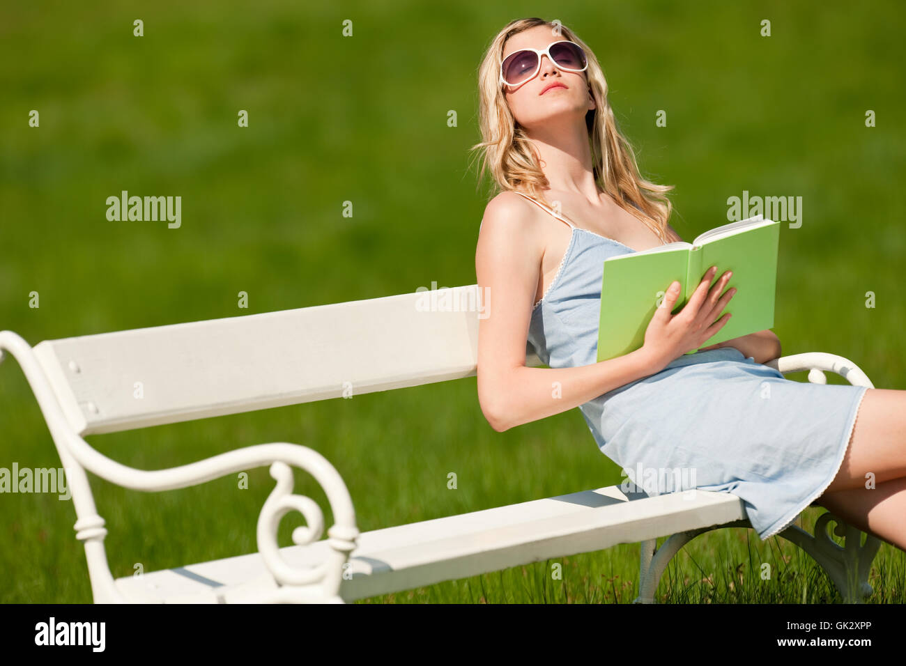 woman relaxation park Stock Photo - Alamy