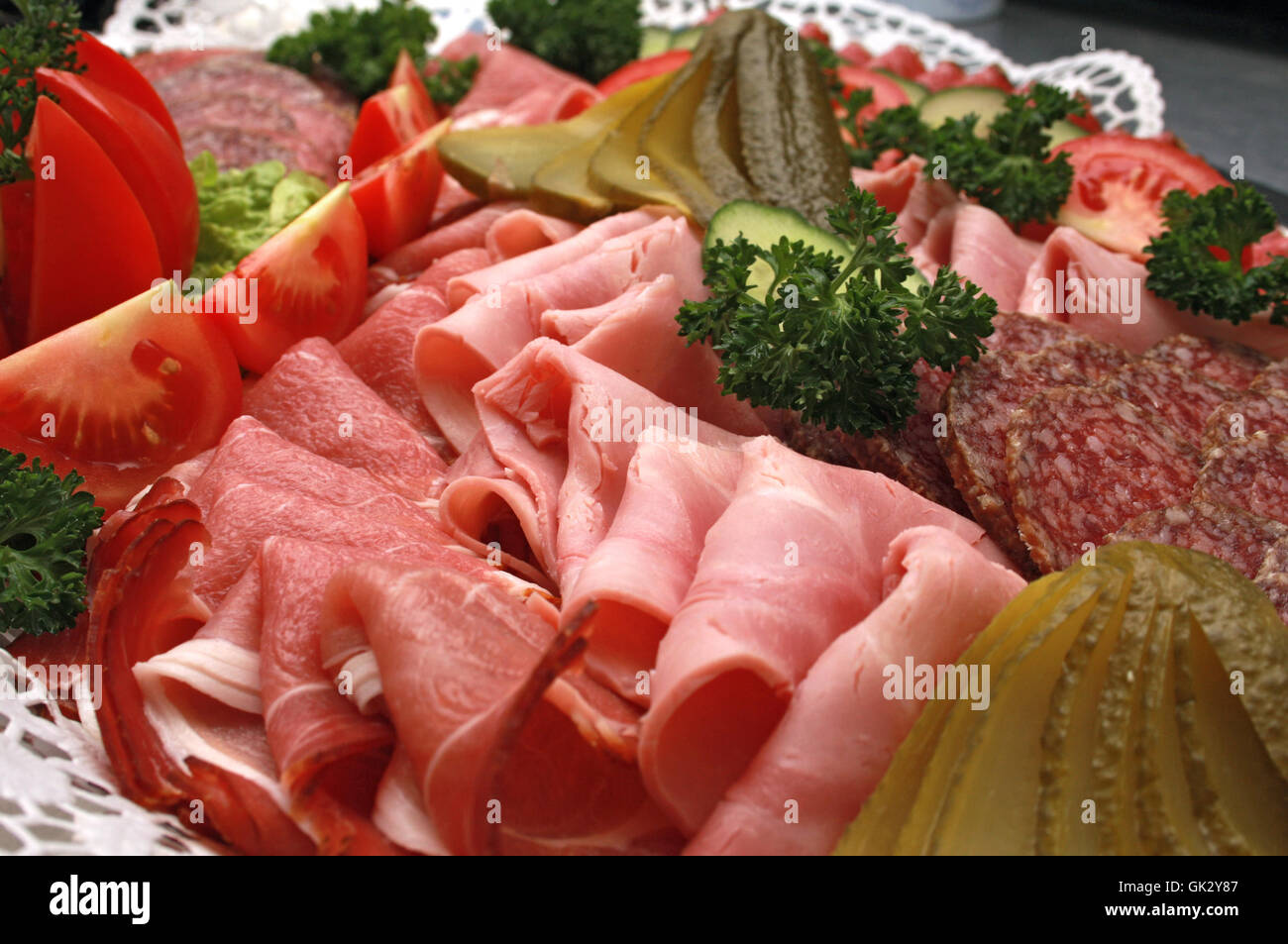 cold cold cuts plate Stock Photo - Alamy