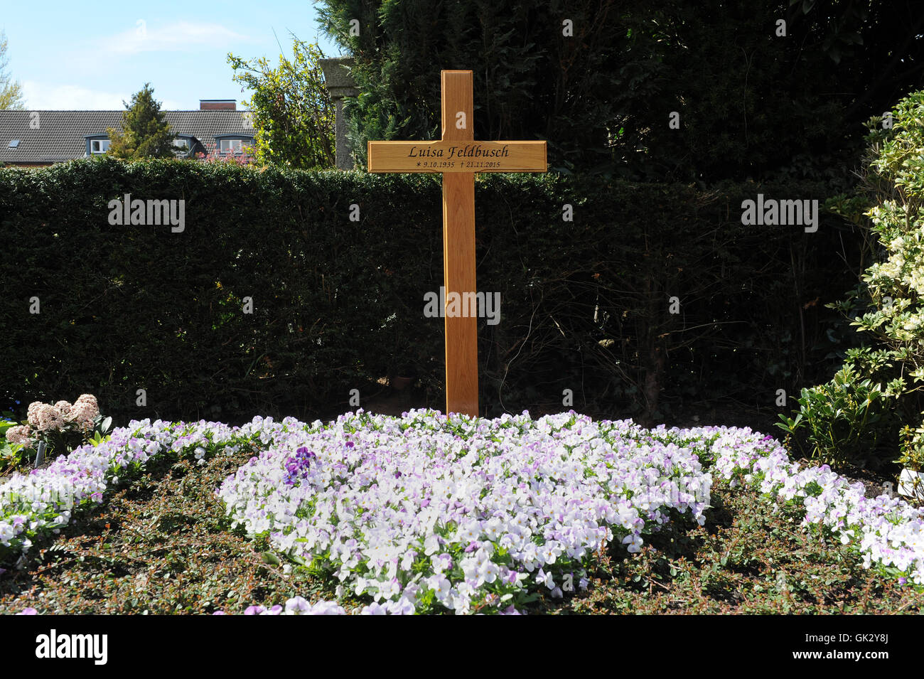 Grave of Luisa Feldbusch, mother of Verona Pooth at Evangelischer ...