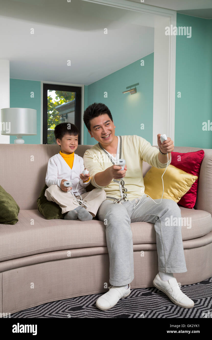 Beijing father son play hi-res stock photography and images - Alamy