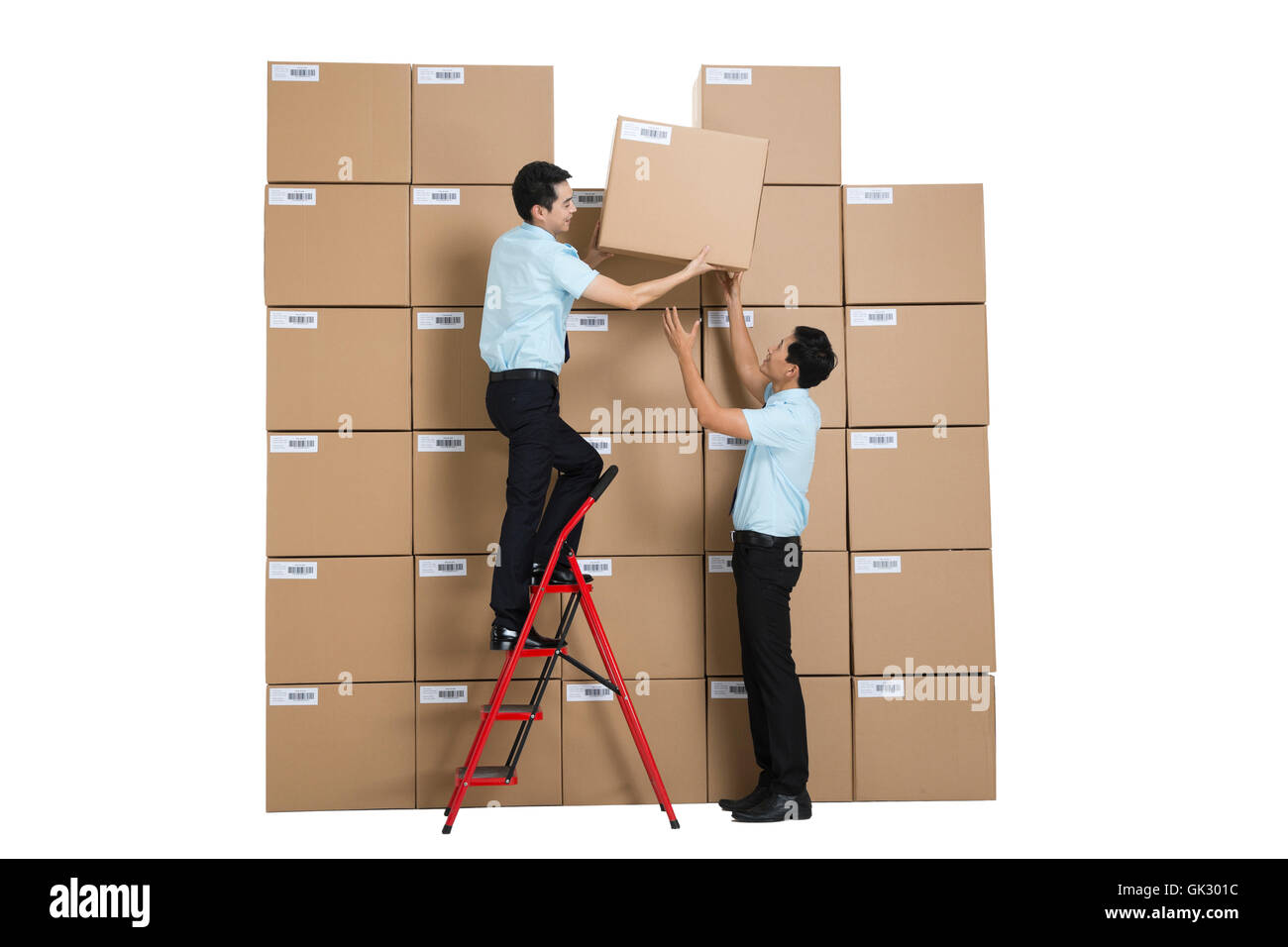 Logistics warehouse management staff Cut Out Stock Images & Pictures ...