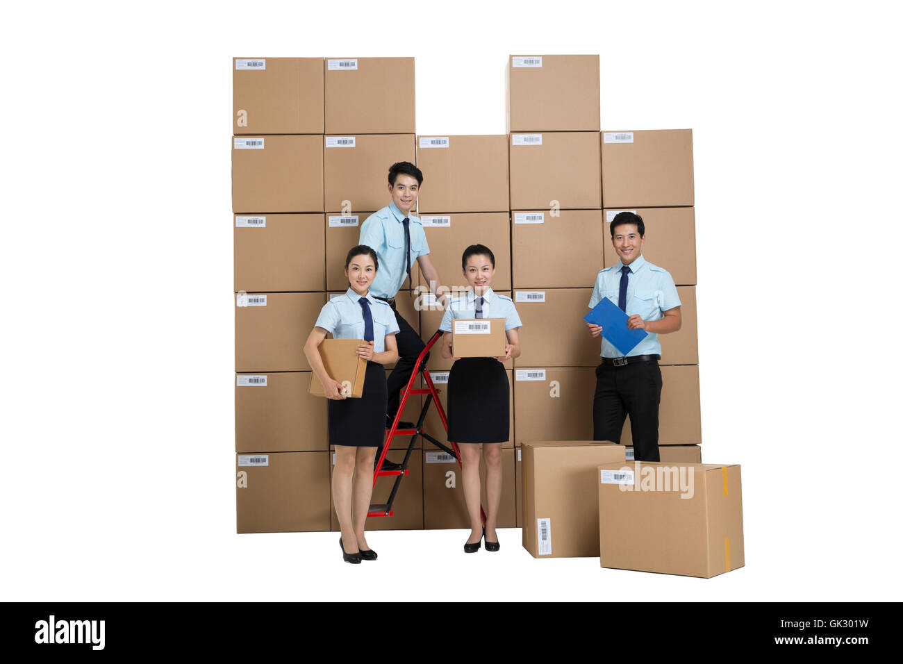 Logistics warehouse staff Stock Photo - Alamy
