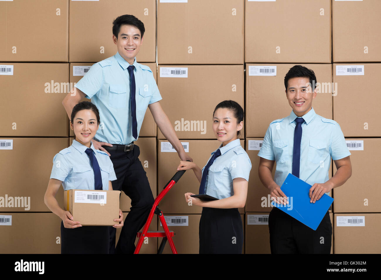 Logistics warehouse staff Stock Photo - Alamy