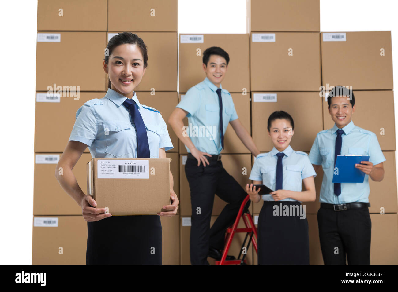 Logistics warehouse staff Stock Photo - Alamy