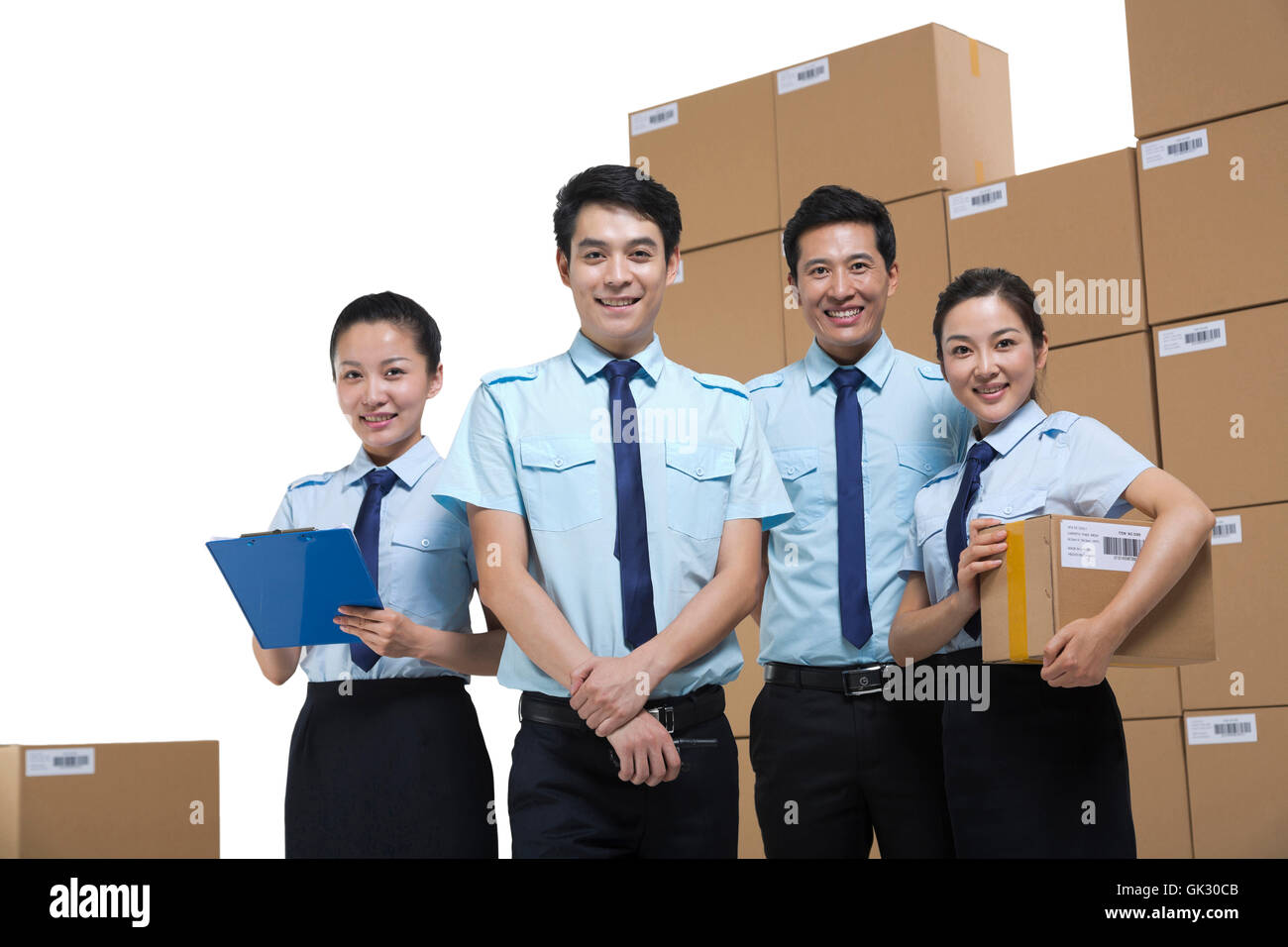Logistics warehouse staff Stock Photo - Alamy