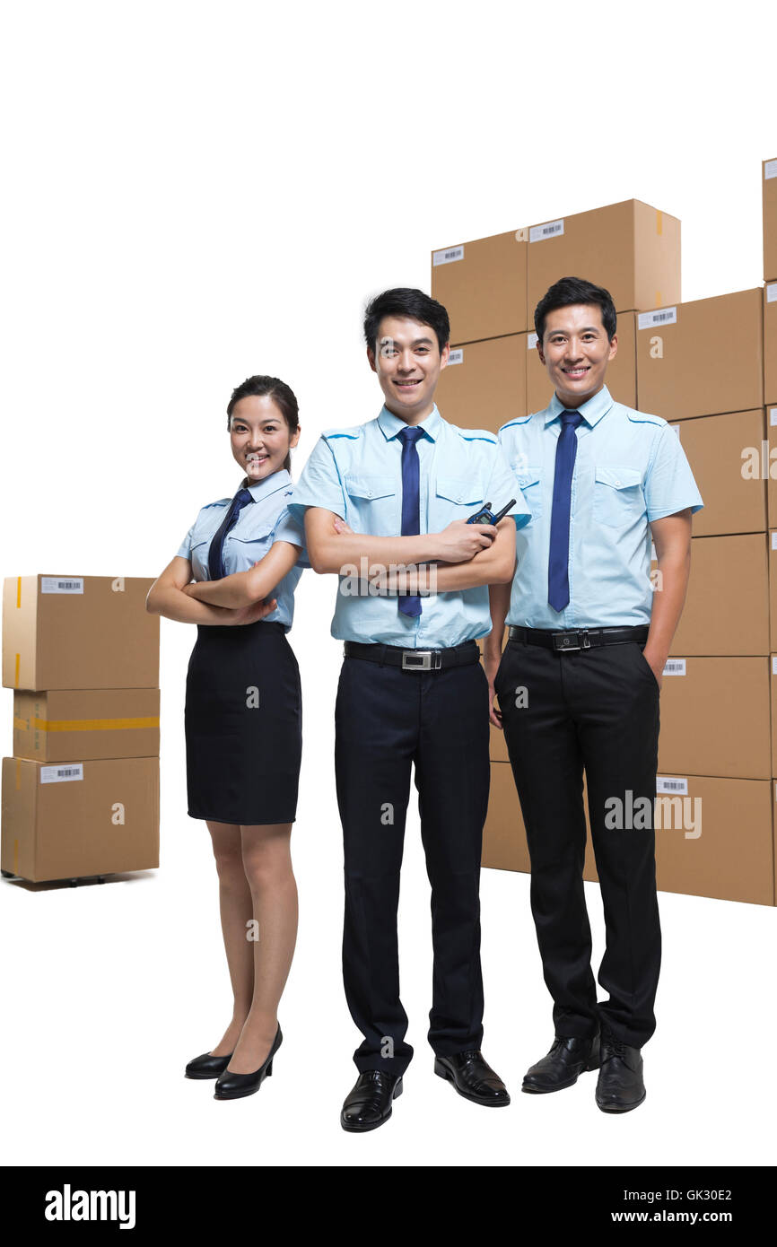 Logistics warehouse staff Stock Photo - Alamy