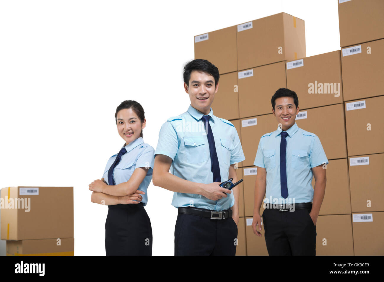 Logistics warehouse staff Stock Photo - Alamy
