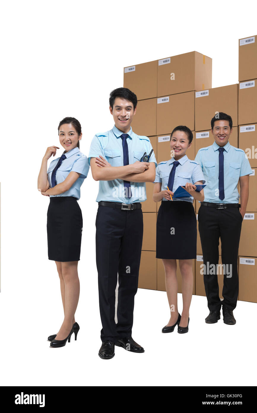Logistics warehouse staff Stock Photo - Alamy