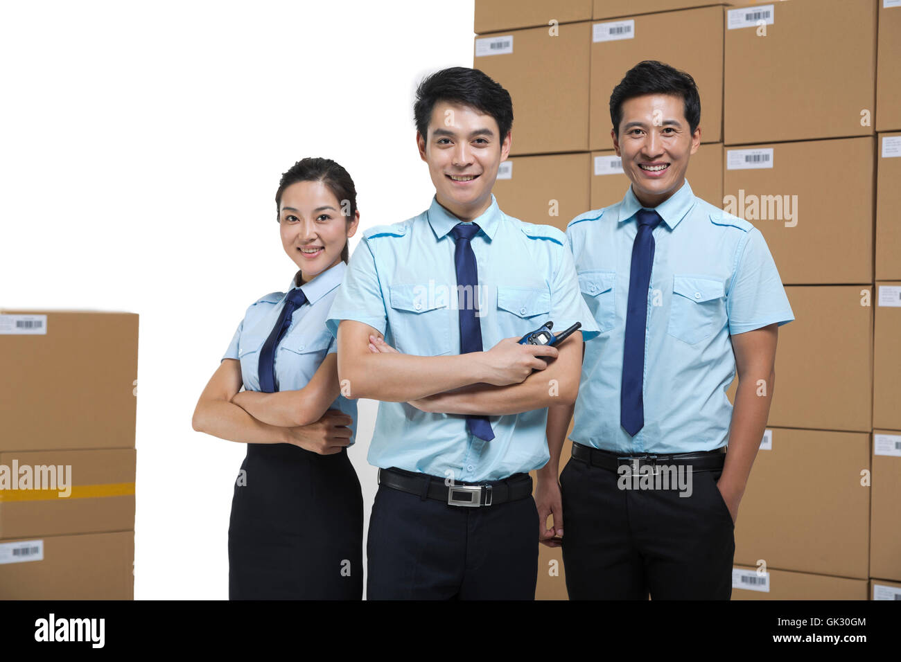 Logistics warehouse staff Stock Photo - Alamy